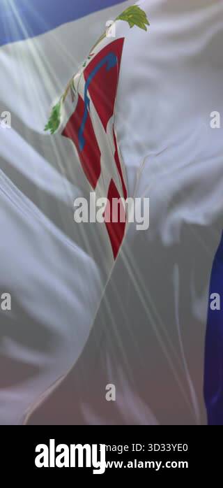 Flag of Turin, Italy. 4K Vertical. Loop Stock Video Footage - Alamy