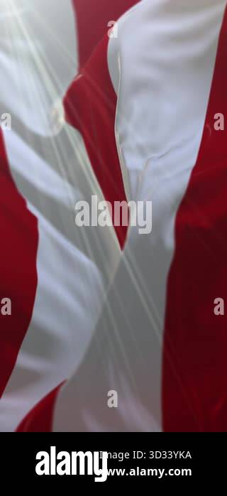 Flag of Cuneo city, Italy. 4K Vertical. Loop Stock Video Footage - Alamy