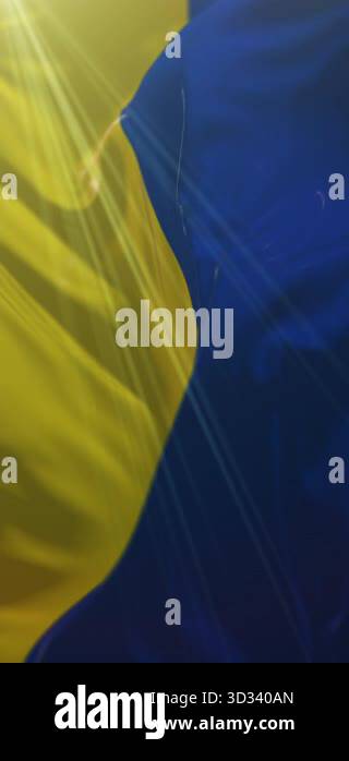 Flag of Modena city, Italy. 4K Vertical. Loop Stock Video Footage - Alamy