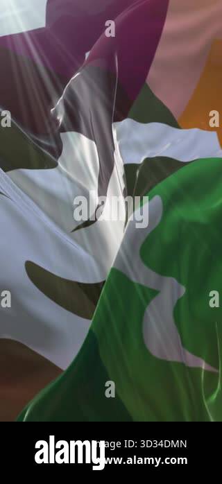 Flag of Amman, capital city of Jordan. Loop Stock Video Footage - Alamy