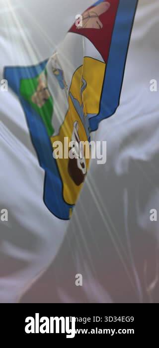 Sonora Flag, Mexico. Loop. 4K Vertical Stock Video Footage - Alamy