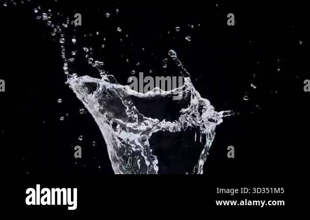 water drop on black background Stock Video Footage - Alamy
