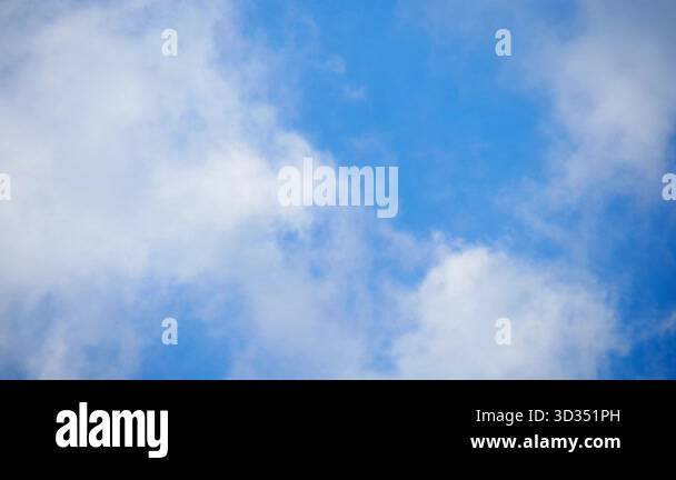 blue sky and white cloud background Stock Video Footage - Alamy