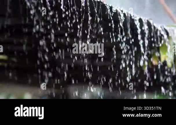 water drops on the black background Stock Video Footage - Alamy
