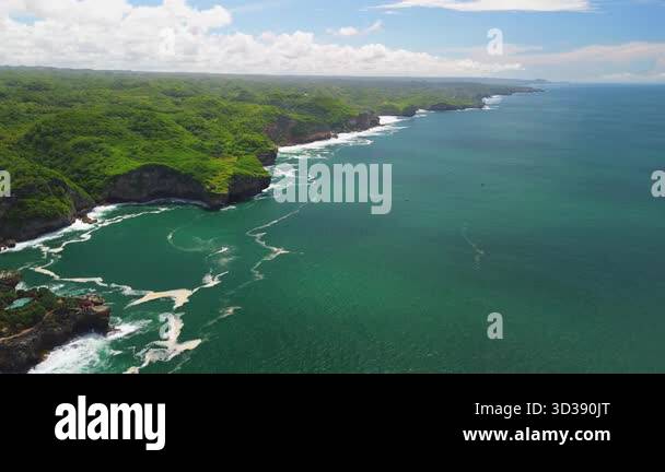 Gesing Beach, Gunungkidul, Yogyakarta, a beach with beautiful coral ...