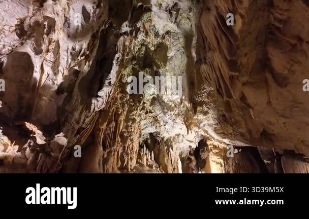 Amazing rock formations in one of the largest caves in Europe, Postojna ...