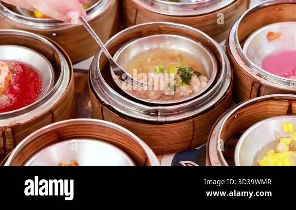 Dim sum dishes served Stock Videos & Footage - HD and 4K Video Clips ...
