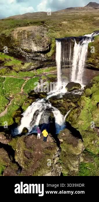 Explore the stunning Grundarfoss waterfall in Iceland, where cascading ...