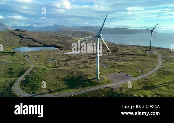 Witness the breathtaking beauty of Faroe Islands with majestic wind ...