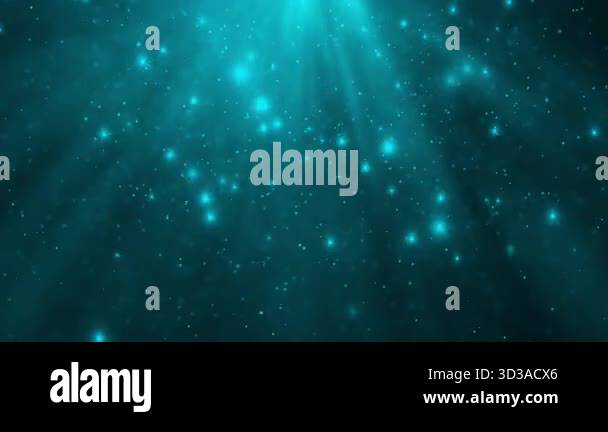 bokeh light particle animation with falling shiny stars and glowing ...