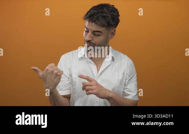 Man makes call gesture hand Stock Videos & Footage - HD and 4K Video ...