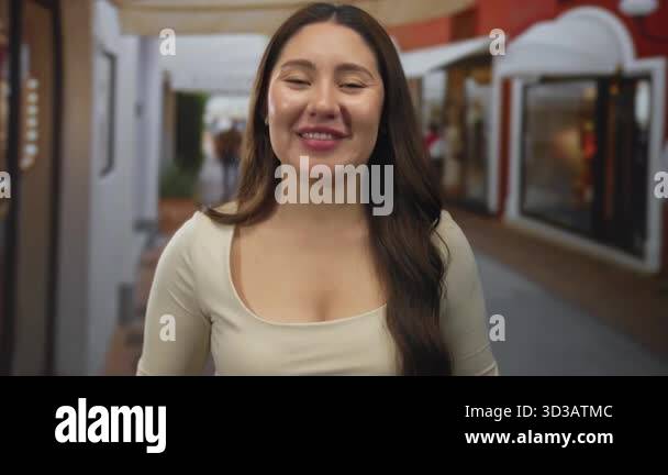 Woman points fingers cheeks Stock Videos & Footage - HD and 4K Video ...