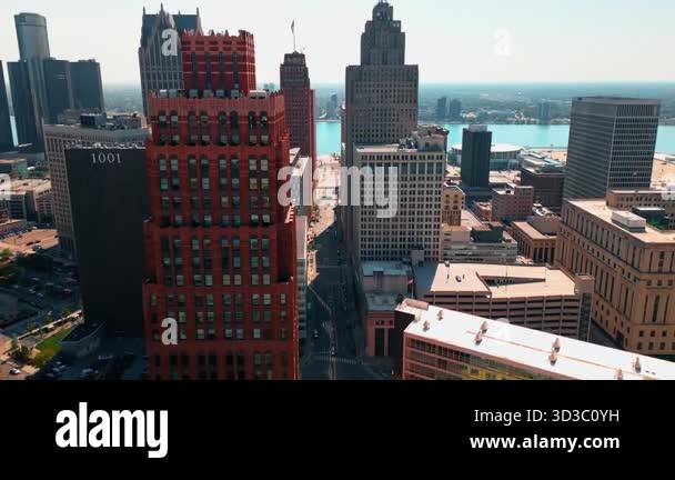 Detroit, USA, 28 July 2025: Amazing David Scott Building in downtown ...