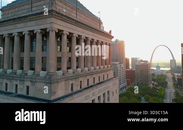 Saint Louis USA, 14 August 2025: Footage around Civil Courts Building ...