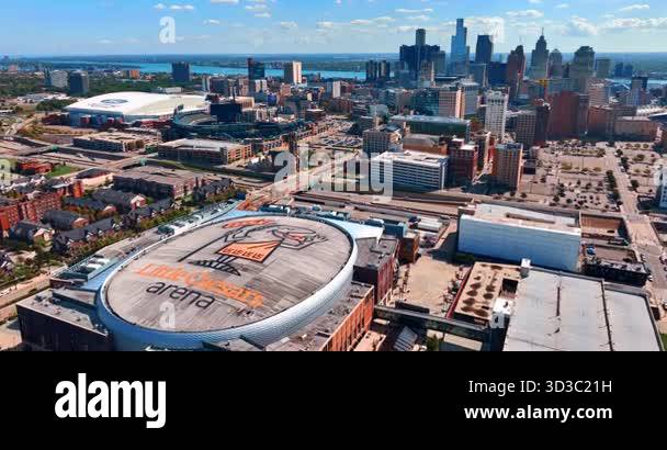 Detroit, USA, 28 July 2025: View on Little Caesars Arena in the ...
