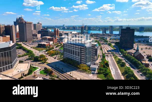 Detroit drone Stock Videos & Footage - HD and 4K Video Clips - Alamy