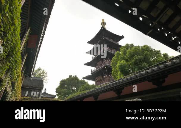 Suzhou, China - March 8th 2022: scenery inside hanshan temple 4,ancient ...