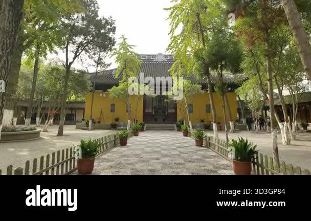 Suzhou, China - March 8th 2022: scenery inside hanshan temple 4,ancient ...