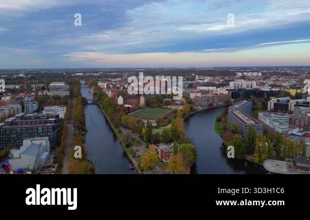 Berlin cityscape featuring river urban Stock Videos & Footage - HD and ...