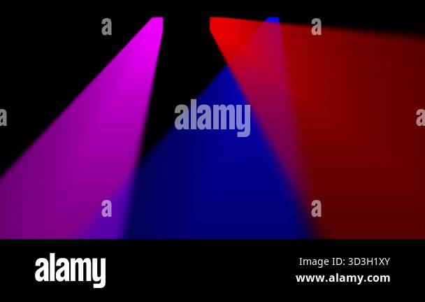 Motion graphic of spotlights colorful light in nightclub show ...