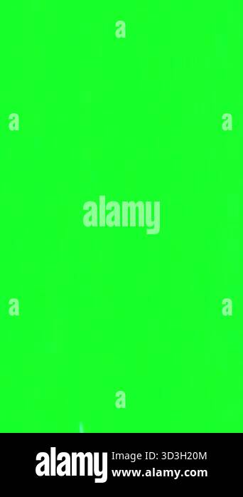 Glitch effect on green screen vertical video Stock Video Footage - Alamy