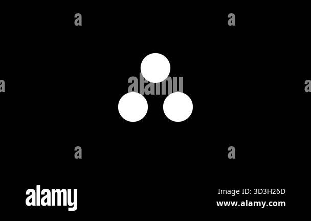 3 dots loading bar animation isolated on transparent background ...