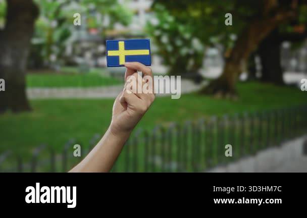 Hand holding swedish flag Stock Videos & Footage - HD and 4K Video ...