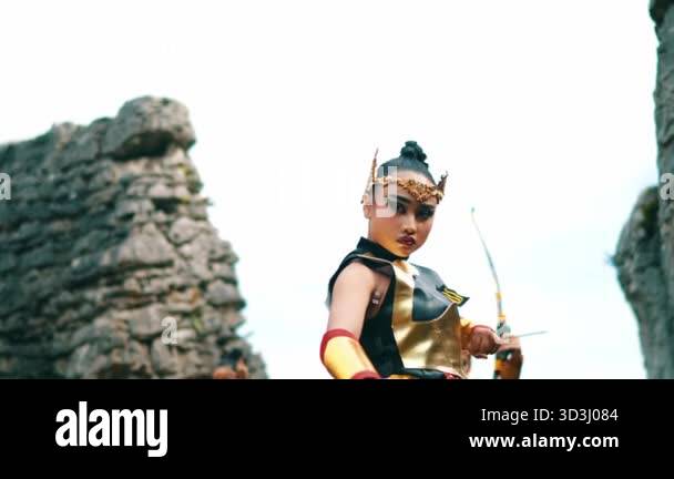 Woman sword shield fighting Stock Videos & Footage - HD and 4K Video ...