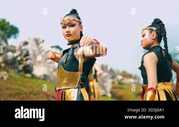 a royal commander trains his troops to learn self-defense while wearing ...