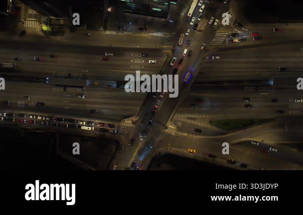 Top view highway overpass roads Stock Videos & Footage - HD and 4K ...