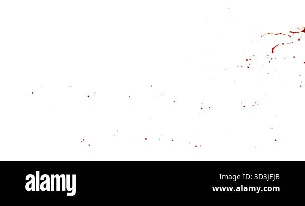 Blood Splash in Super Slow Motion. Isolated on White Background. High ...