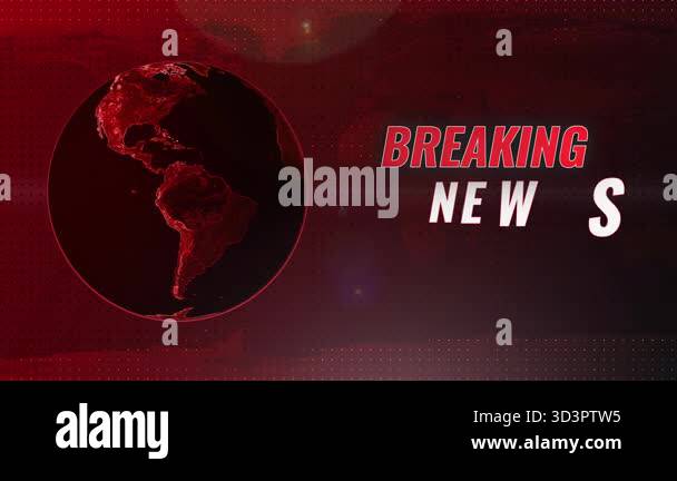 Breaking News Motion Background Dynamic Broadcast Animation in 4K Stock ...