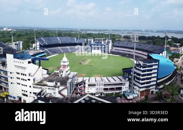 Cricket stadium aerial view. Barabati International Cricket Stadium ...