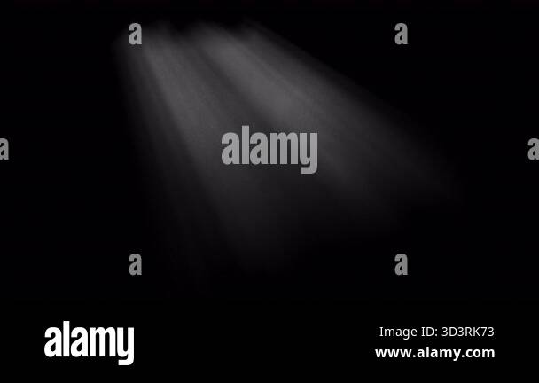 Light Beams Overlay with Atmospheric Haze Isolated on Black Background ...