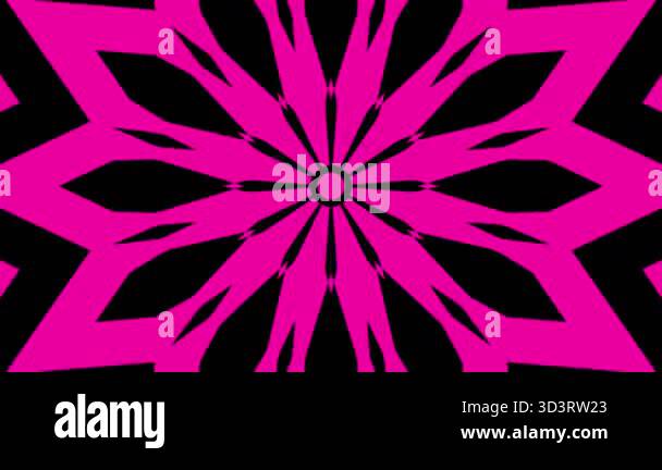 kaleidoscope background animation of abstract pink patterns on a ...