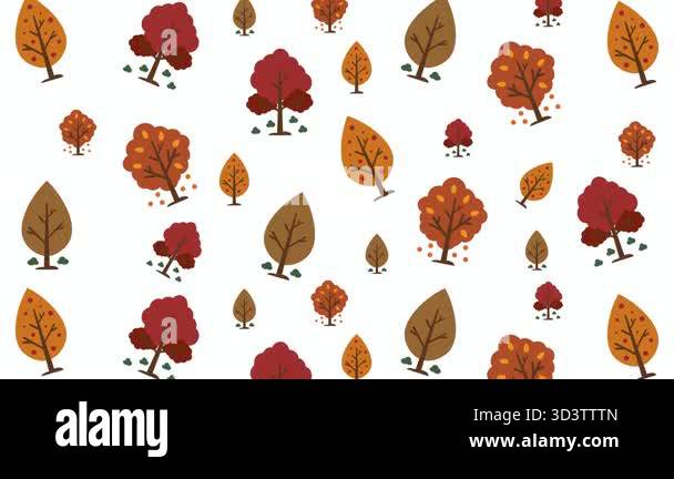 Seamless background design trees Stock Videos & Footage - HD and 4K ...
