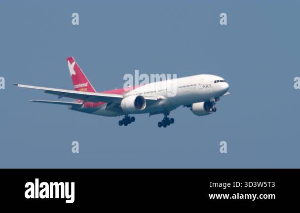 PHUKET, THAILAND - JANUARY 20, 2025: Aircraft of Ikar Boeing 777, RA ...