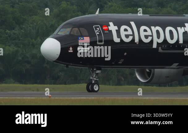 KUALA LUMPUR, MALAYSIA - JANUARY 14, 2025: Teleport cargo plane taxiing ...