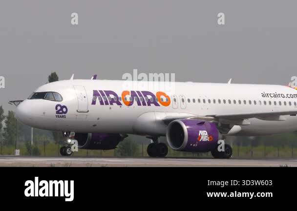 ALMATY, KAZAKHSTAN - JUNE 25, 2025: Passenger aircraft of Air Cairo ...