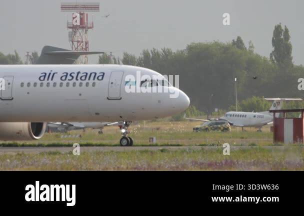 ALMATY, KAZAKHSTAN - JUNE 27, 2025: Air Astana Airbus A321, EI-KDE ...