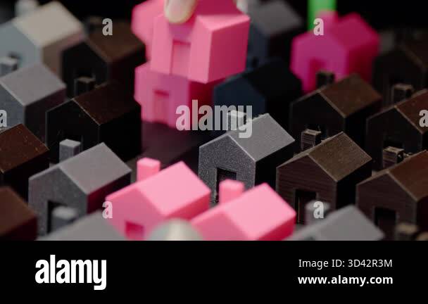 Choosing house real estate market property value investment concept ...