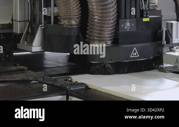 Automated Fast Production White Boards Woodworking CNC Machine Process ...