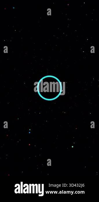 Abstract Plasma Circle Particle Fly Through Loop Stock Video Footage ...