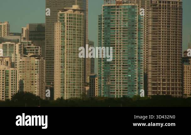 Dive into the captivating beauty of a contemporary city skyline adorned ...