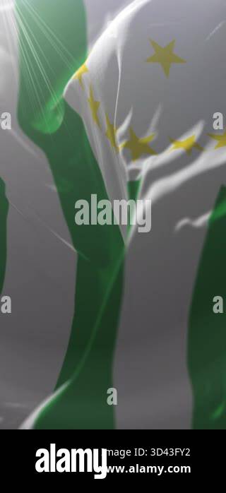 Caqueta Department Flag, Colombia. Loop. 4K Vertical Stock Video ...