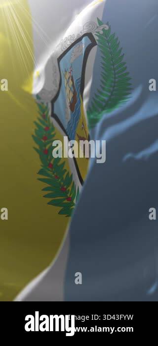 Colon Flag, Panama. Loop. 4K Vertical Stock Video Footage - Alamy