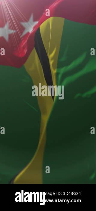 Santander Department Flag, Colombia. Loop. 4K Vertical Stock Video ...