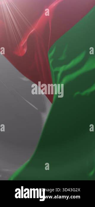 Flag of Oyo state, Nigeria. Loop. 4K Vertical Stock Video Footage - Alamy