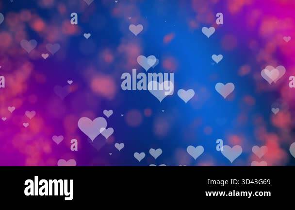 Popping Heart Glow Beautiful 4K Background with Romantic Burst ...