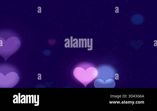 Popping Heart Sparkle Beautiful 4K Background with Romantic Burst ...